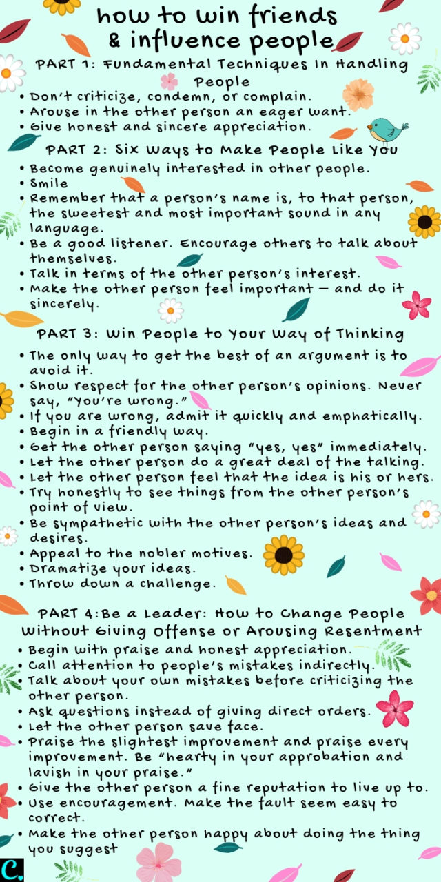 Best How To Win Friends And Influence People Summary - Captivating Crazy