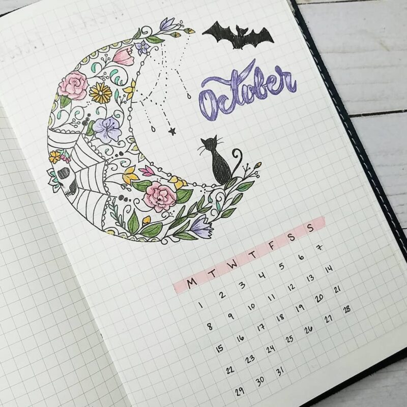 57 Halloween Bullet Journal Ideas You've Got To Try! - Captivating Crazy