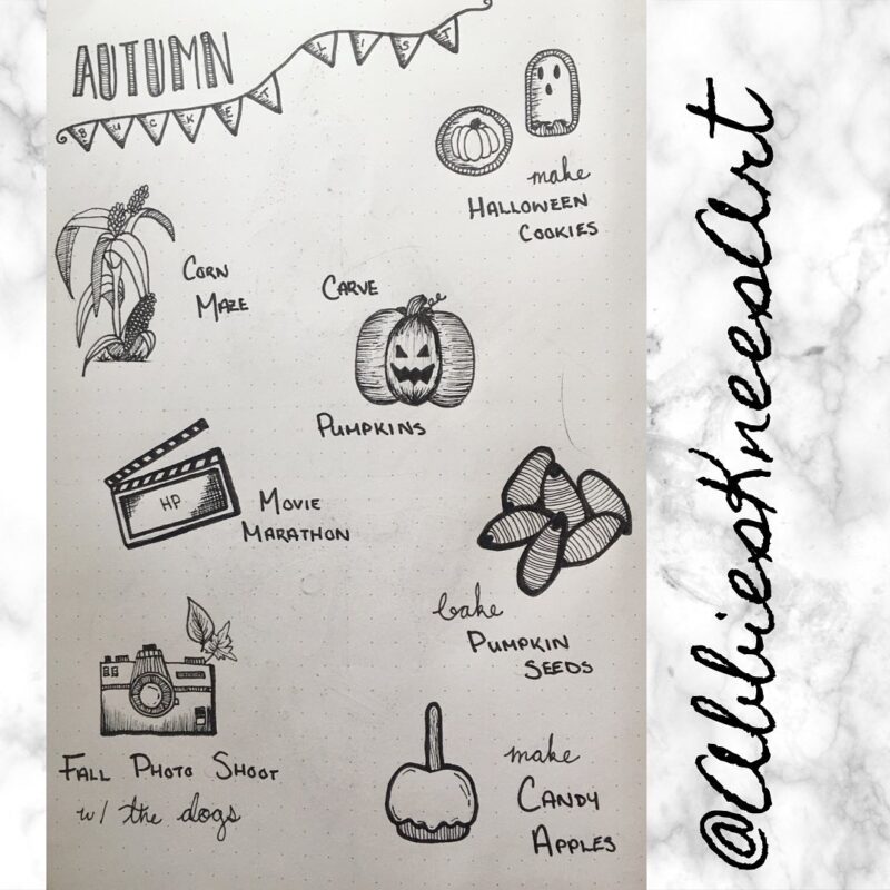 57 Halloween Bullet Journal Ideas You've Got To Try! - Captivating Crazy