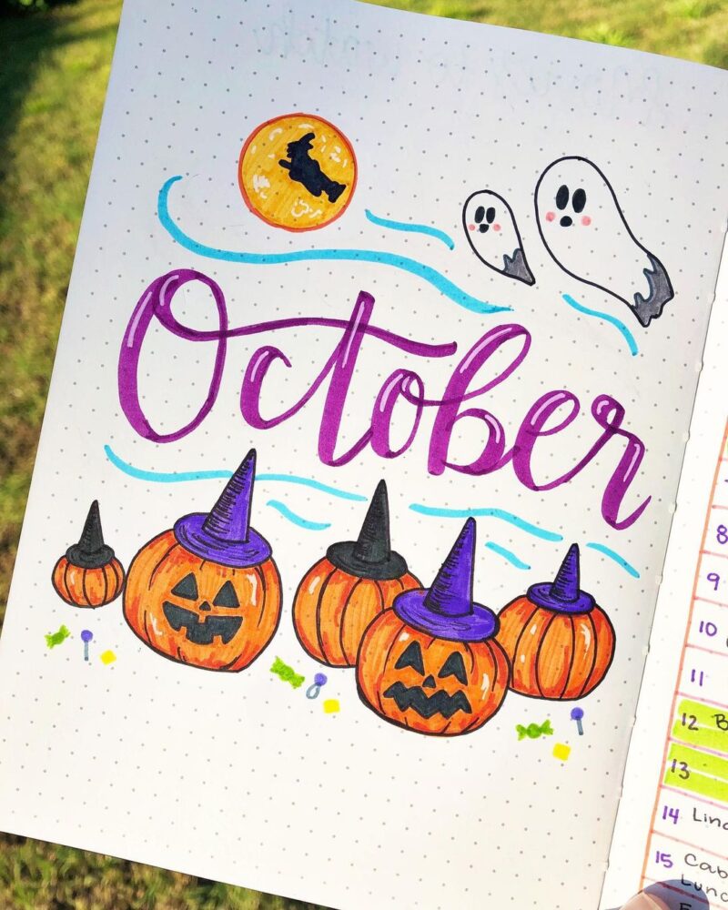 57 Halloween Bullet Journal Ideas You've Got To Try! - Captivating Crazy