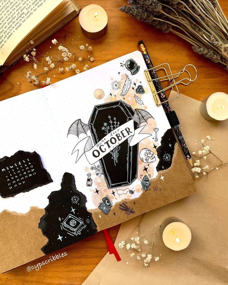 57 Halloween Bullet Journal Ideas You've Got To Try! - Captivating Crazy