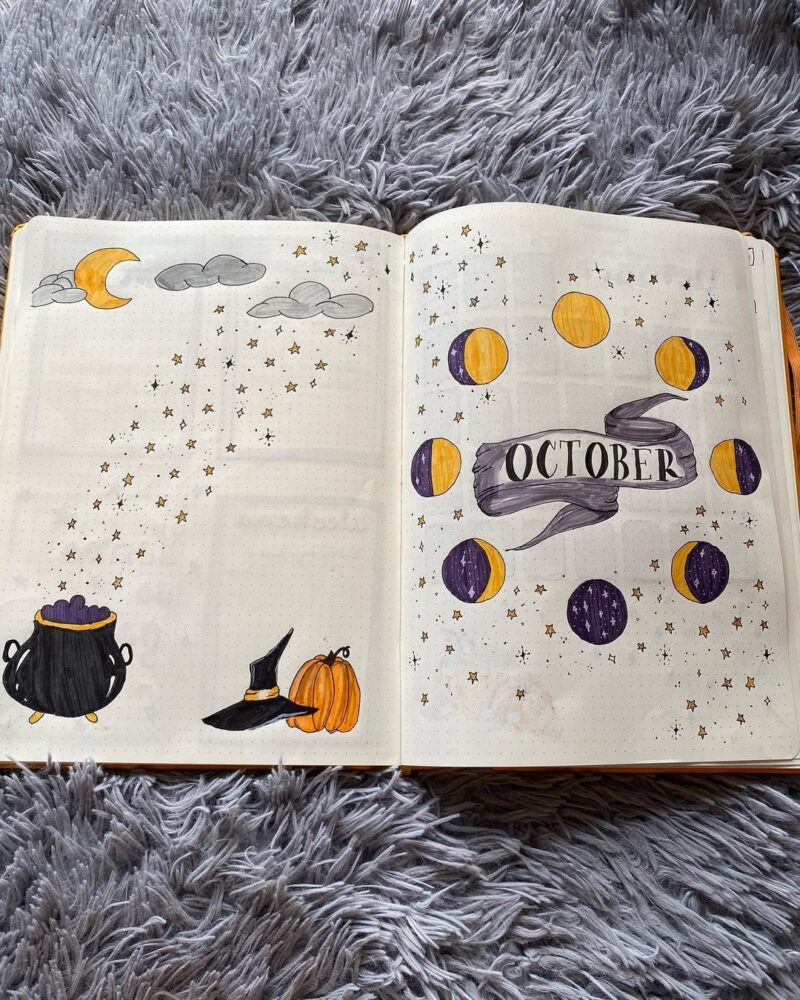57 Halloween Bullet Journal Ideas You've Got To Try! - Captivating Crazy