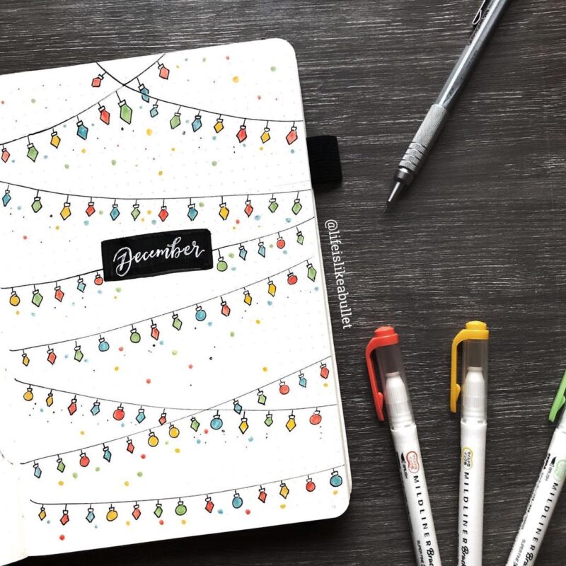 33 December Bullet Journal Cover Page Ideas You Need To See ...