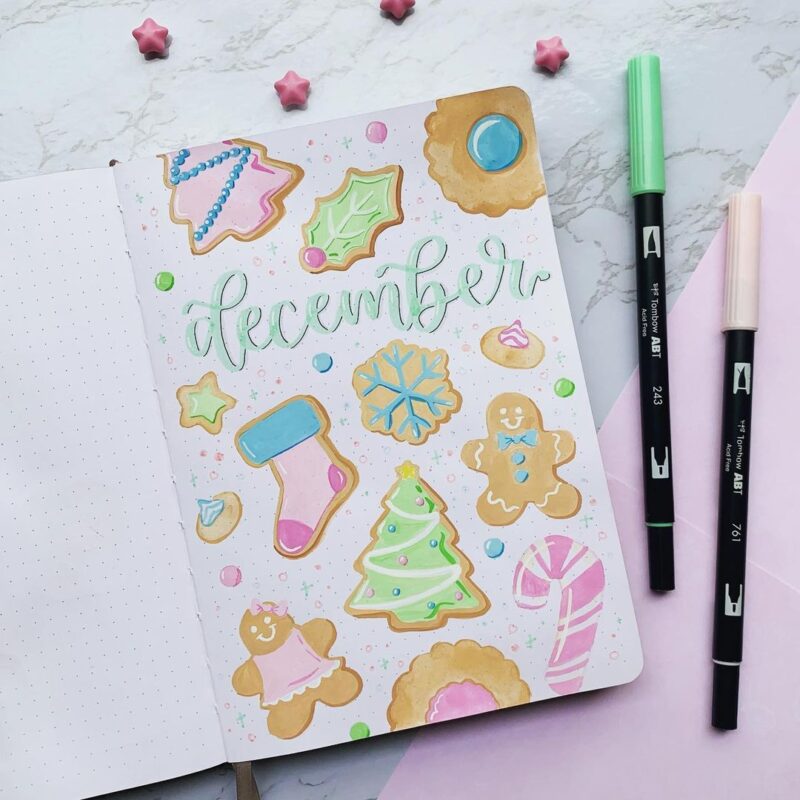 33 December Bullet Journal Cover Page Ideas You Need To See ...