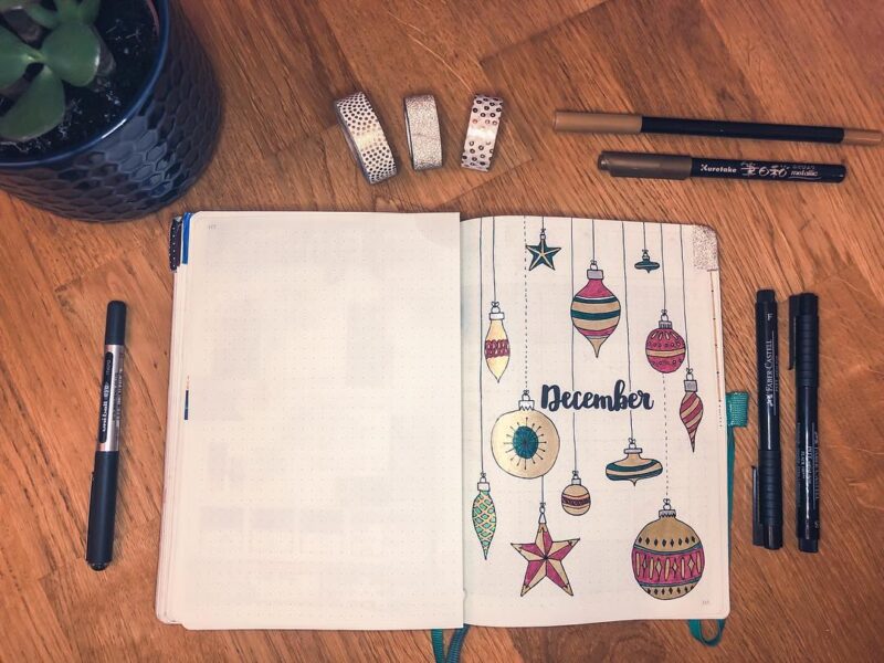 33 December Bullet Journal Cover Page Ideas You Need To See ...