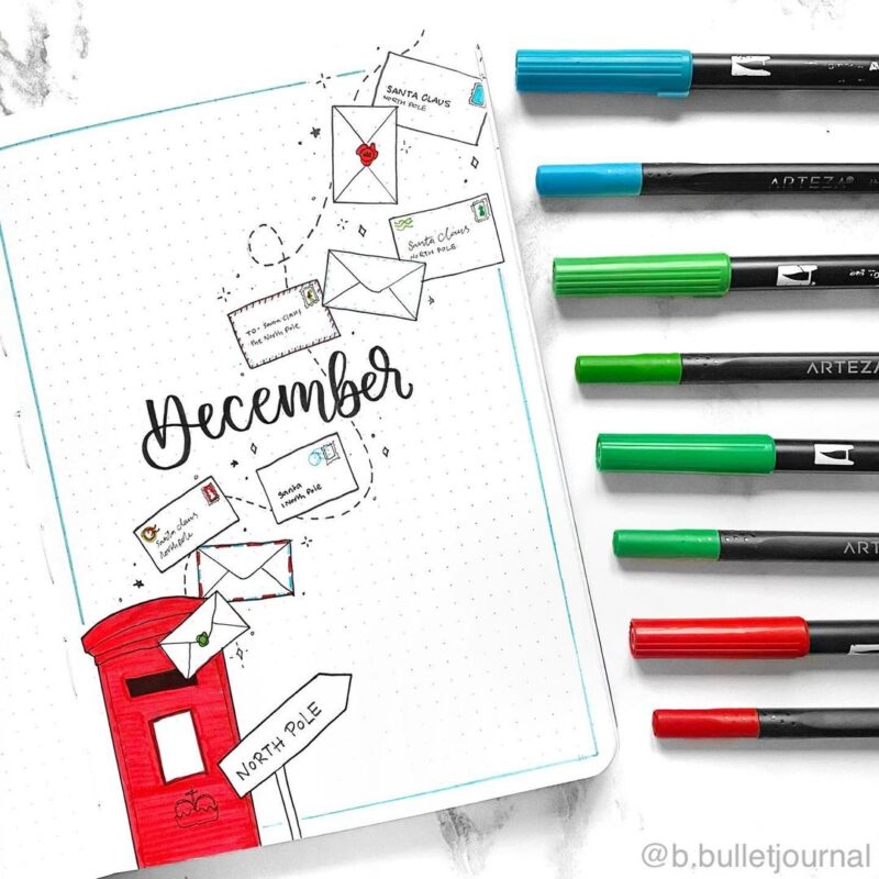 33 December Bullet Journal Cover Page Ideas You Need To See ...