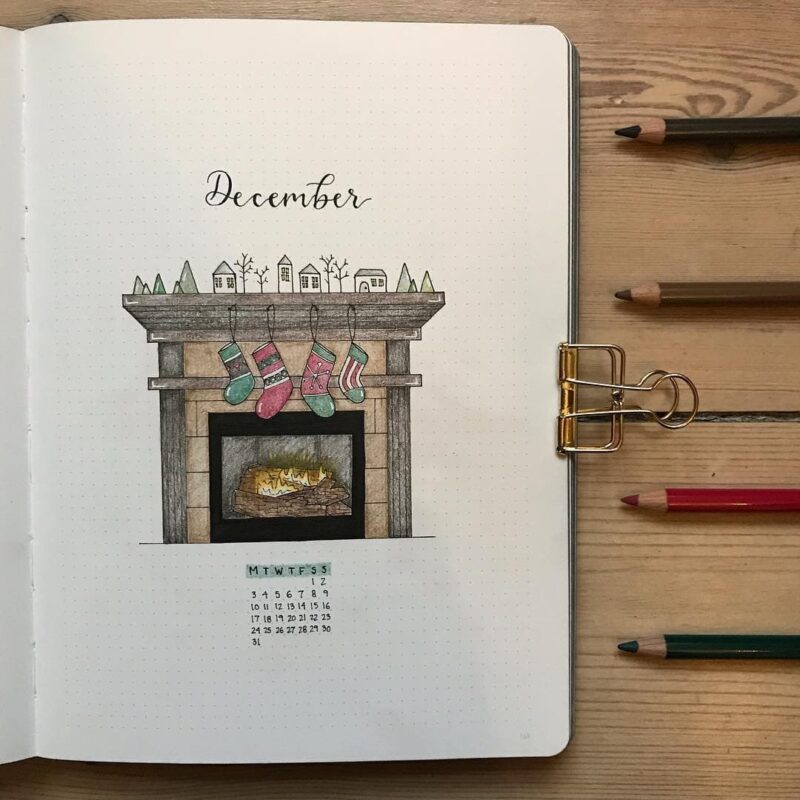 33 December Bullet Journal Cover Page Ideas You Need To See ...
