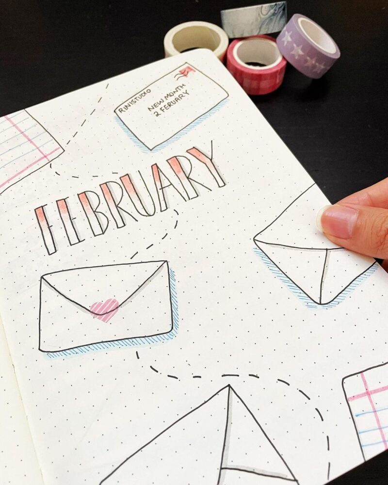 30 Valentine's Day Bullet Journal Ideas You'll Fall In Love With ...