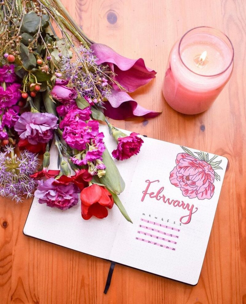 30 Valentine's Day Bullet Journal Ideas You'll Fall In Love With ...