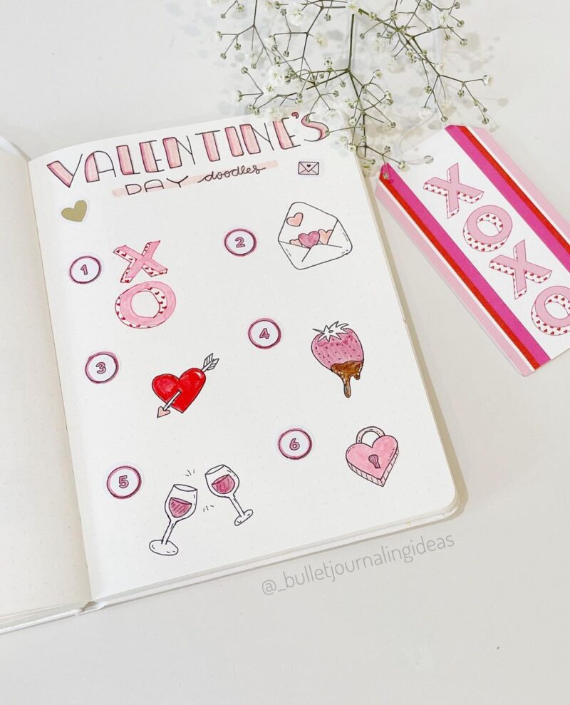 30 Valentine's Day Bullet Journal Ideas You'll Fall In Love With ...