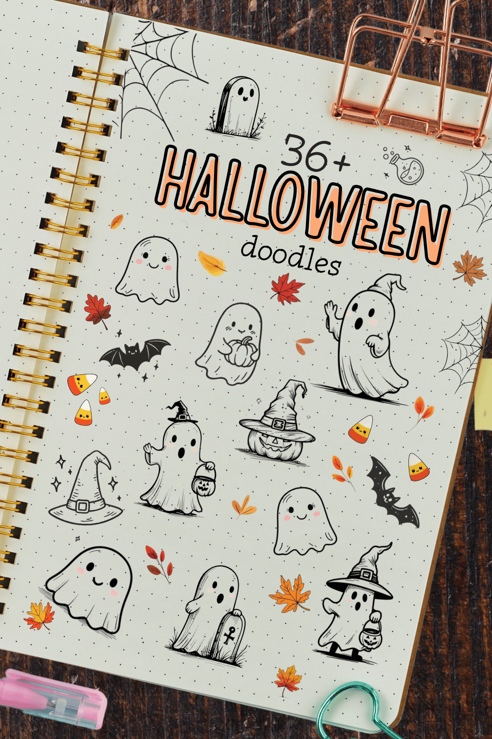 36 Easy Halloween Doodles Anyone Can Draw - Captivating Crazy