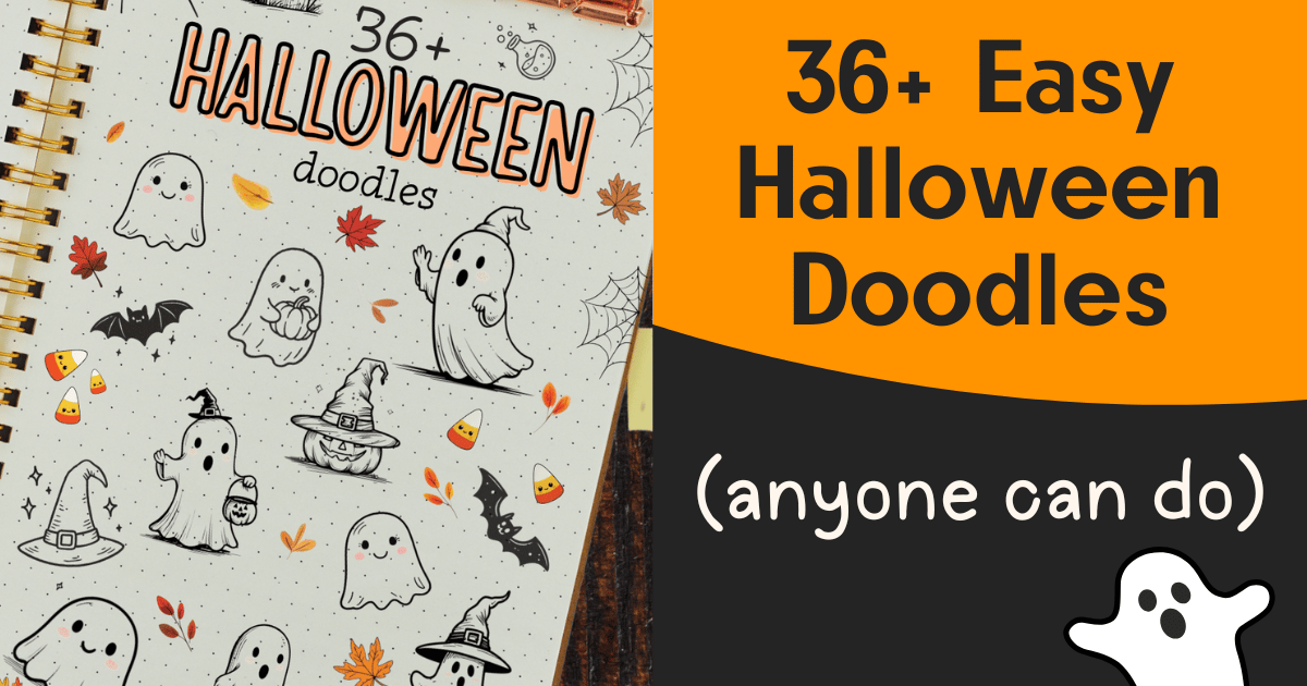 36 Easy Halloween Doodles Anyone Can Draw - Captivating Crazy