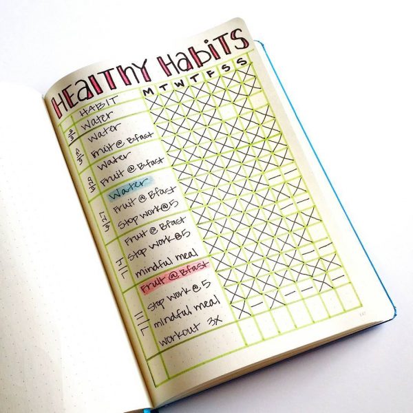 74 Bullet Journal Habit Tracker Ideas You Need To Try Captivating Crazy